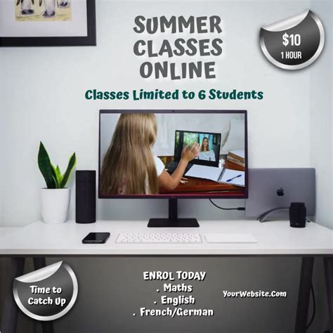 Virtual Classes Online Template Postermywall