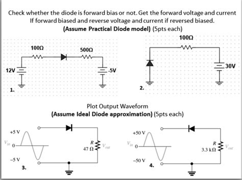 Solved I Need Solutions For These Thanks Check Whether The Diode Is