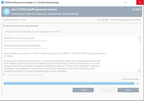 Update Stm32cubeprogrammer 2160 2170 Failes Stmicroelectronics