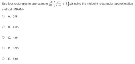 Solved Use Four Rectangles To Approximate X X Chegg