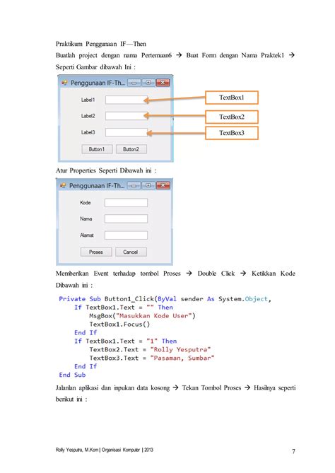 Part 6 Struktur Kontrol Di Visual Basic Net