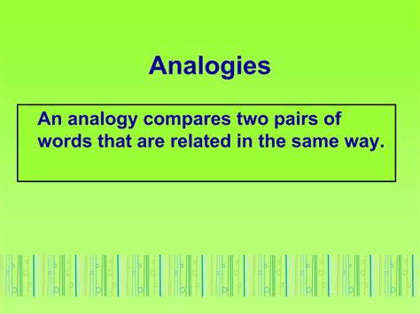 Analogies 1 Six Types Of Analogies Pptx