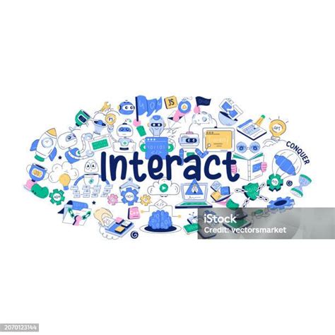 Development Vector In Doodle Style Depicting Concepts Of Api Programming Languages And Code