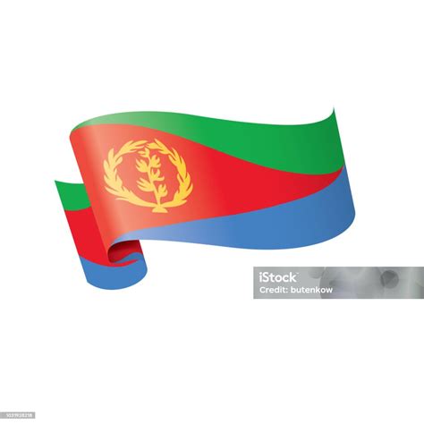Eritrea Flag Vector Illustration On A White Background Stock Illustration Download Image Now