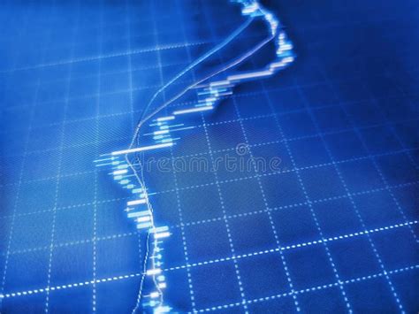 Trading Chart Displayed On The Screen Of The Laptop Finance Graph On A