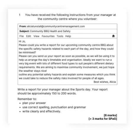 Functional Skills English Level Writing Examples Pass Functional Skills