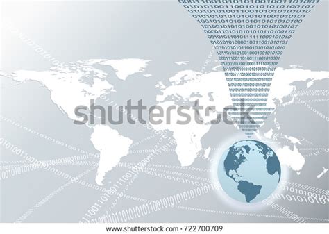 Data Background Binary Code Technology Stream Stock Vector Royalty