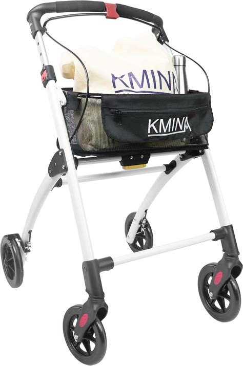 Kmina Pro Rollator Walker Lightweight Rollator Walkers For Seniors Indoor Rollator Folding