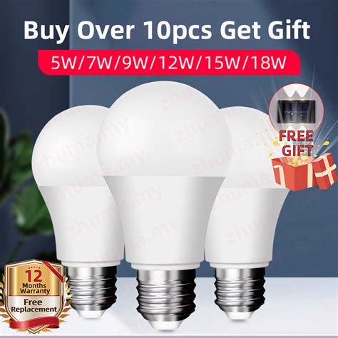 Free GiftsLed Lights Bulb E Mentol Lampu Rumah W Lampu Hiasan Mentol LED