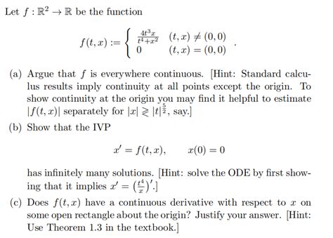 Solved Let Fr2→r Be The Function