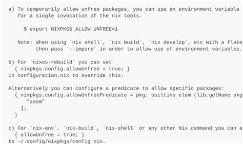 Can Not Install Unfree Package From Remote Flake Repository Help
