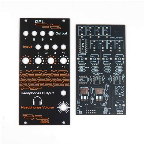 Pfl Pre Fader Listen Eurorack Pcb And Front Panel Guru Gara Synth