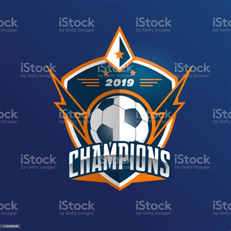 축구 축구 배지 디자인 서식 파일 흰색 배경에 고립 된 스포츠 팀 정체성 벡터 일러스트 추상적인에 대한 스톡 벡터 아트 및 기타