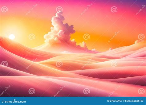 Gradient Aesthetic Art Modern Ticket Design Template Layout With Blurred Digital Gradient