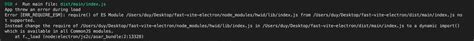 Require Of Es Module Not Supported · Issue 275 · Archergufast Vite Electron · Github