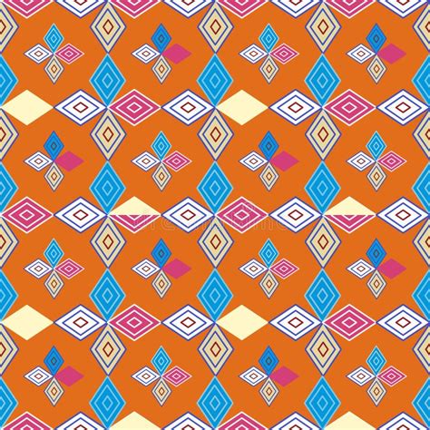 Native And Tribal Fabric Patterns That Have Been Adapted For Use In Fashion Stock Illustration