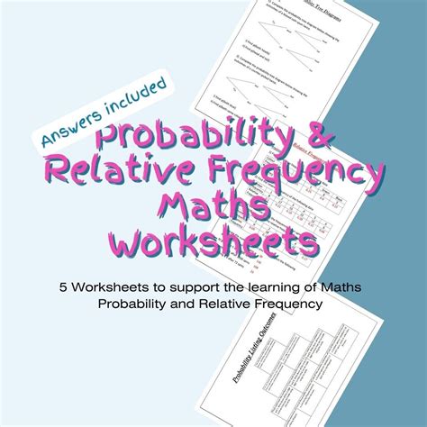 Boost Maths Skills With Probability And Relative Frequency Worksheets