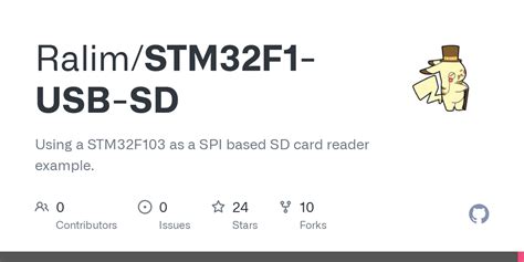 Github Ralim Stm32f1 Usb Sd Using A Stm32f103 As A Spi Based Sd Card