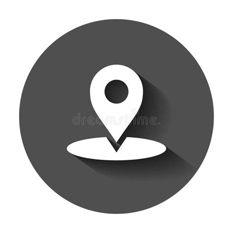 Map Pointer In Flat Style Gps Navigation Mark Illustration With Stock Vector Illustration Of