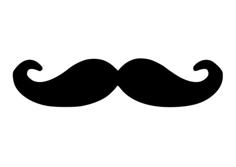 Dibujo Para Colorear De Bigote Que Tiene Una Gran Forma Rizada