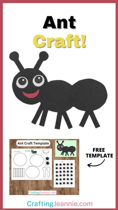 Ant Craft Free Template Crafting Jeannie