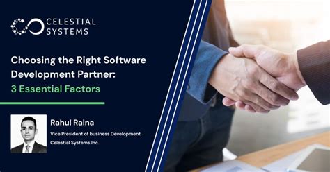 Celestial Systems Inc On Linkedin Choosing The Right Software