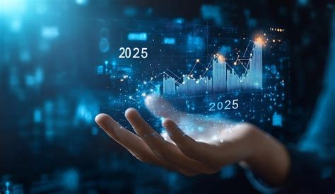 Future Growth 2025 Data Visualization Premium Ai Generated Image