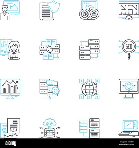Budget Management Linear Icons Set Frugal Saving Planning Budgeting