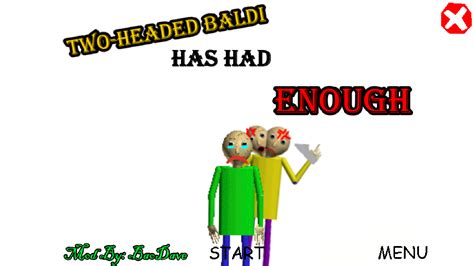 Two Headed Baldi Has Had Enough By Baodave