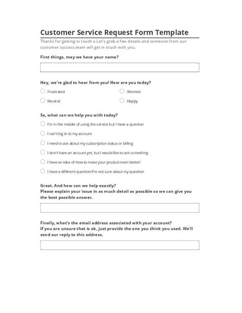 Automate Customer Service Request Form Template In Microsoft Airslate