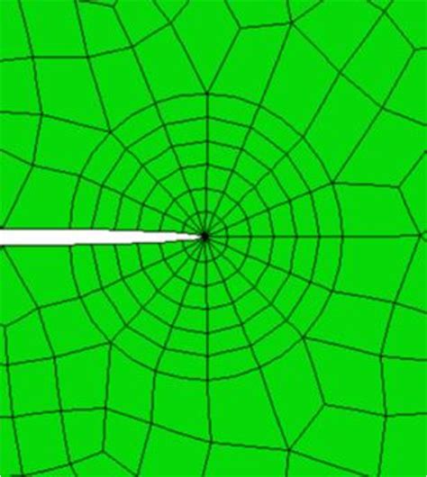 Near Crack Tip Finite Element Mesh Download Scientific Diagram