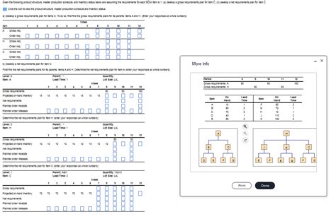 Solved Given The Following Product ﻿structure Master