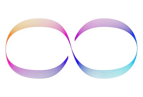 Premium Vector Design Elements Infinity Sign Color Spectrum Rainbow