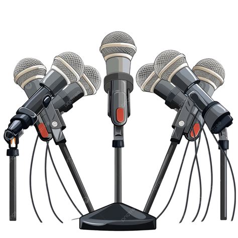 스탠드에 마이크 격리 된 흰색 배경 3d 그림 마이크 스탠드 외딴 Png 일러스트 및 이미지 에 대한 무료 다운로드