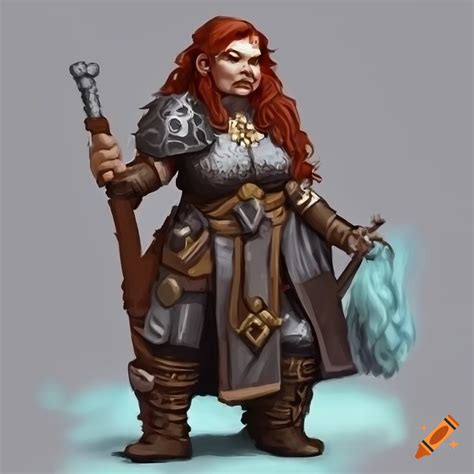 Female Dwarf With Beard Fantasy Dnd On Craiyon