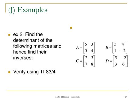 Lesson 55 Inverse Of Matrices And Determinants Ppt Download