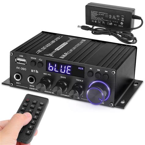 Bluetooth Amplifier 50 Hifi Stereo Power Amplifier Receiver 20