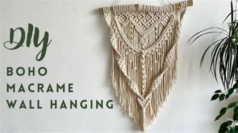 Diy Boho Macrame Wall Hanging Tutorial │ Wall Hanging Craft Ideas │ Macrame New … Macrame Wall