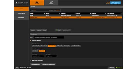 AWSIM AW Simulator Analog Way Gable