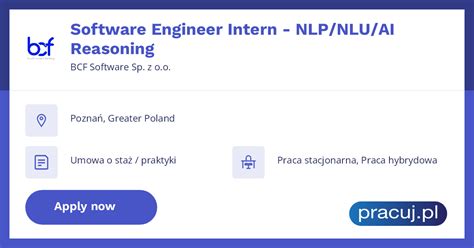 Oferta Pracy Software Engineer Intern Nlpnluai Reasoning Bcf Oferta Pracy Software Engineer Intern Nlpnluai Reasoning Bcf
