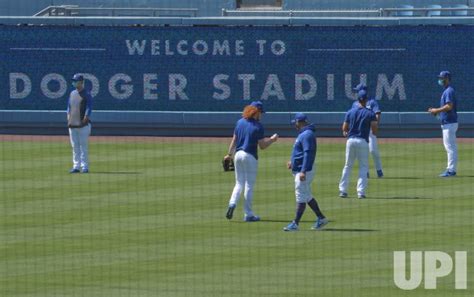 Photo Los Angeles Dodgers Hold Training Camp At Dodger Stadium