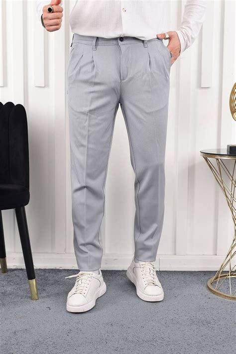 İds collectİon erkek pileli kışlık likralı açık gri kumaş pantolon fiyatı yorumları trendyol
