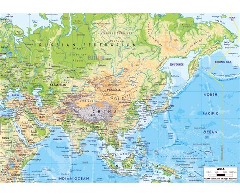 Mapas De Asia Y Países Asiáticos Colección De Mapas De Asia Mapas Del Mundo