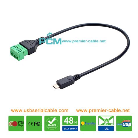 Micro Usb Screw Terminal Block Adapter Premier