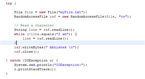 Java How To Write Content In A Specific Position In A File Stack Overflow