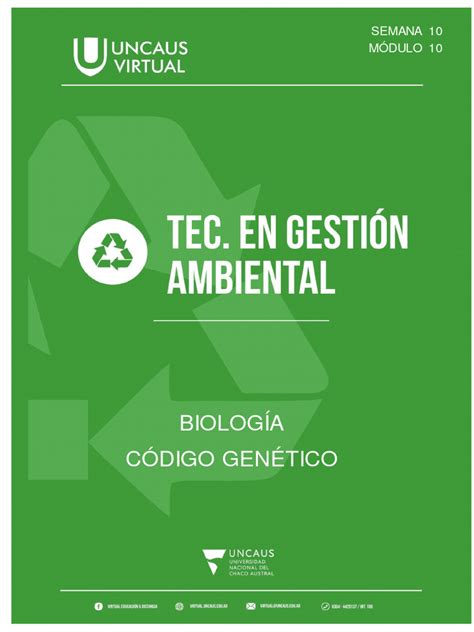 MÓdulo 10 Semana 10 Descargar Gratis Pdf Codigo Genetico