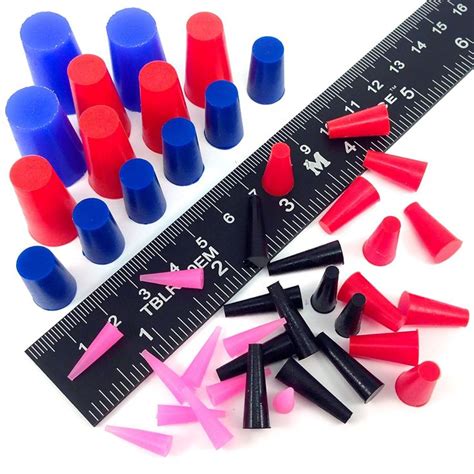 44 Piece High Temp Silicone Rubber Plug Assortment Masking System Kit