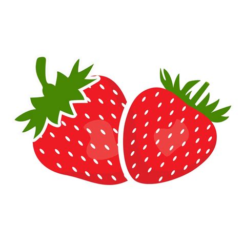 Vector Illustration Of Strawberry Fruit Food Object Strawberry Garden