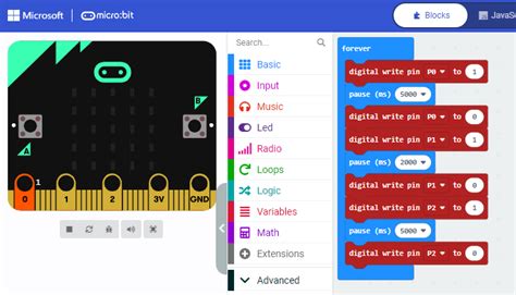 Traffic Light Microbit Project Technology Realm Resources