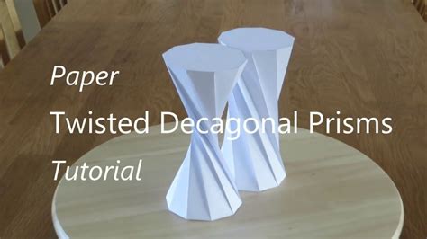 Twisted Decagonal Prism Tutorial In 2025 Paper Folding Techniques Paper Vase Origami Paper Art